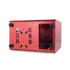 Red SPCC 15*14*8.6cm ATX PSU Aluminium PC Case